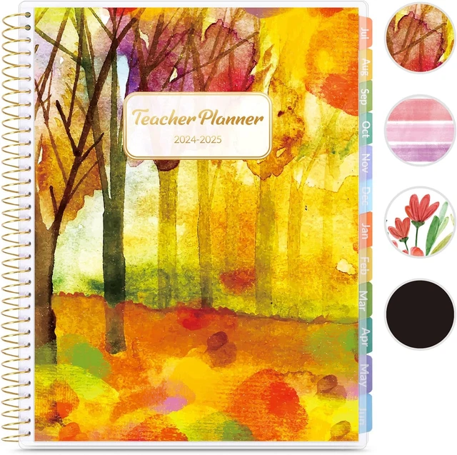 TEACHER PLANNER 2024-2025 Academic Year, Jul. 2024 - Jun. 2025, 8.5" x ...
