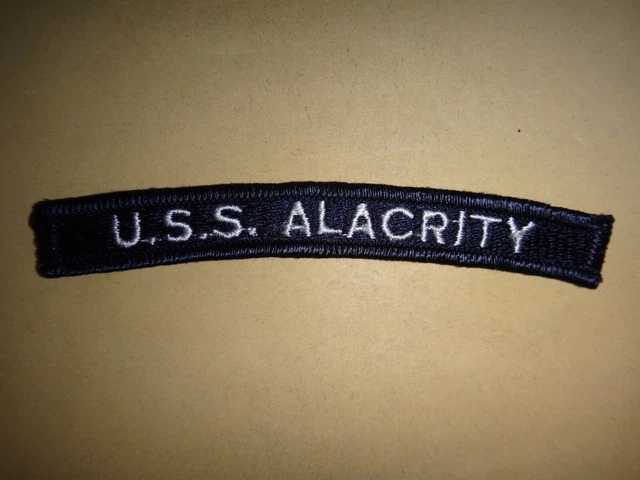 VIETNAM WAR US Navy Rocker Patch USS ALACRITY MSO-520 Minesweeper £4.67 ...