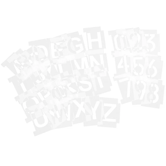 ALPHANUMERIC TEMPLATE CHILD Number Alphabet Stencils Letter Drawing £11 ...