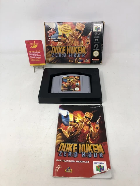 GIOCO DUKE NUKEM Zero Hour per Nintendo 64 con Custodia e Manuale Z3 ...