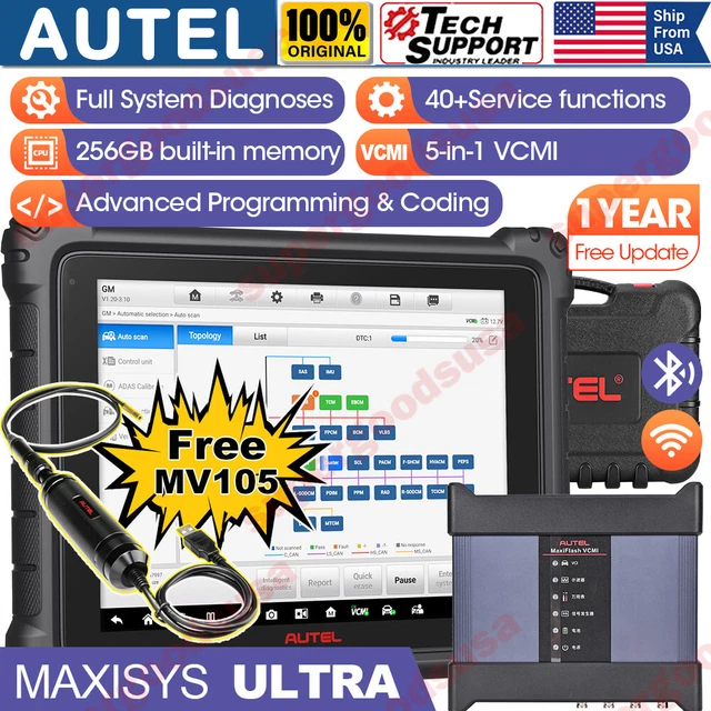AUTEL MAXISYS ULTRA Car Diagnostic Scanner Programming & Coding PK ...