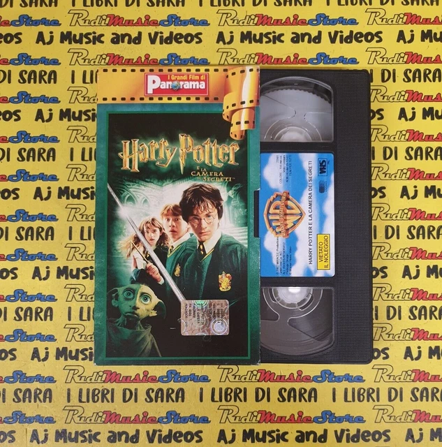 VHS FILM* HARRY POTTER E LA CAMERA DEI SEGRETI cartonata PANORAMA 2002 ...