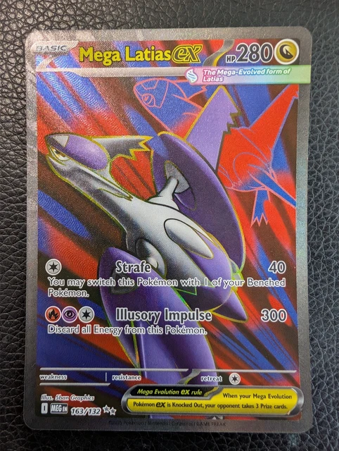 MEGA LATIAS EX - 163/132 Mega Evolution Base (Pokemon) Full Art Ultra ...