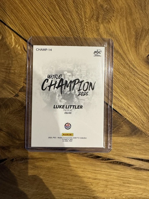 PANINI PDC WORLD Championship 2026 Luke Littler World Champion EUR 8,00 ...