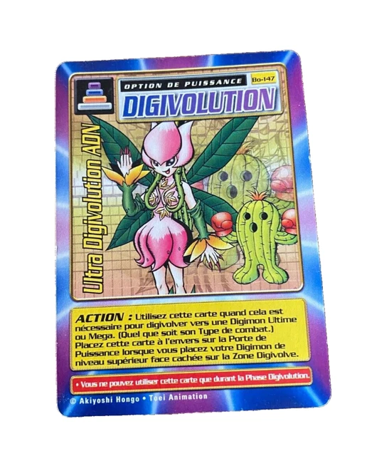 CARTE ULTRA DIGIVOLUTION adn digimon 1999 French cards toei animation ...