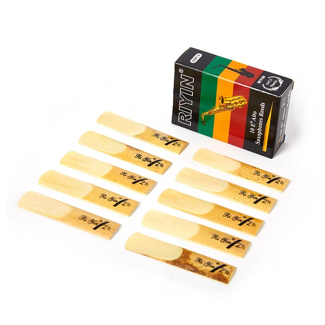 10 PACKS SET Eb Alto Sax Saxophone Reeds Strength 2.5 Saxophone Reed ...