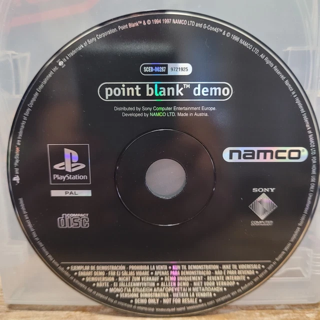 POINT BLANK DEMO Playstation PS1 PAL VGC TESTED FREE TRACKED POSTAGE ...