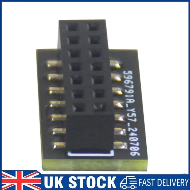 REMOTE CARD TRUSTED Platform Module TPM 2.0 Module 14 Pin for Asrock ...