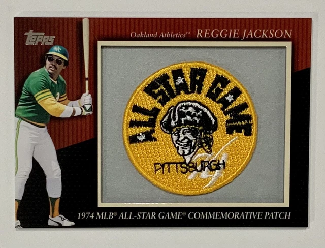 CARTE PATCH COMMÉMORATIVE Reggie Jackson 2010 Topps #MCP62 1974 All ...