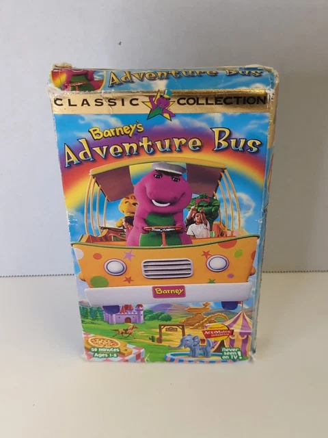 BARNEY - BARNEYS Adventure Bus (VHS, 1997) never seen on tv VG EUR 8,82 ...