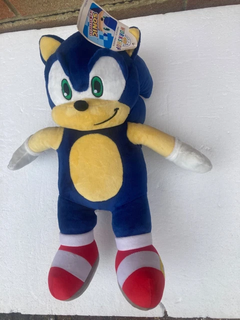 BUILD A BEAR Sonic The Hedgehog Plush Soft Toy SEGA Collectable 18” Blue & tags £14.99 - PicClick UK