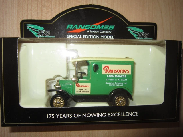 LLEDO VERY RARE Model T Ford Van - RANSOMES LAWN MOWERS 175 year ...