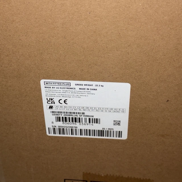 LG US90TY SOUNDBAR & Subwoofer 5.1.3ch 570Watt Dolby Atmos New Unopened ...