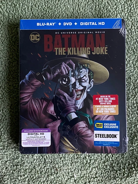 NEW BATMAN THE Killing Joke Steelbook Blu-ray + Dvd Best Buy Mark Hamill DC Univ $29.00 ...
