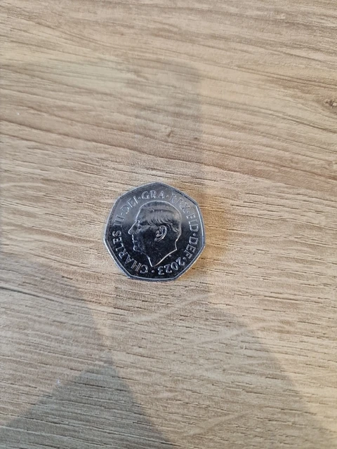 1 X KING Charles 2023 Atlantic salmon 50p coin £15.50 - PicClick UK
