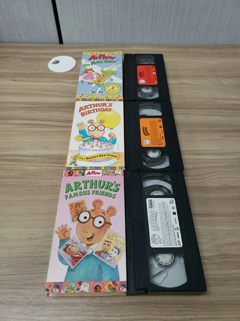 ARTHUR: THE MUSIC Video + Arthur's Famous Friends + Birthday (3 VHS ...