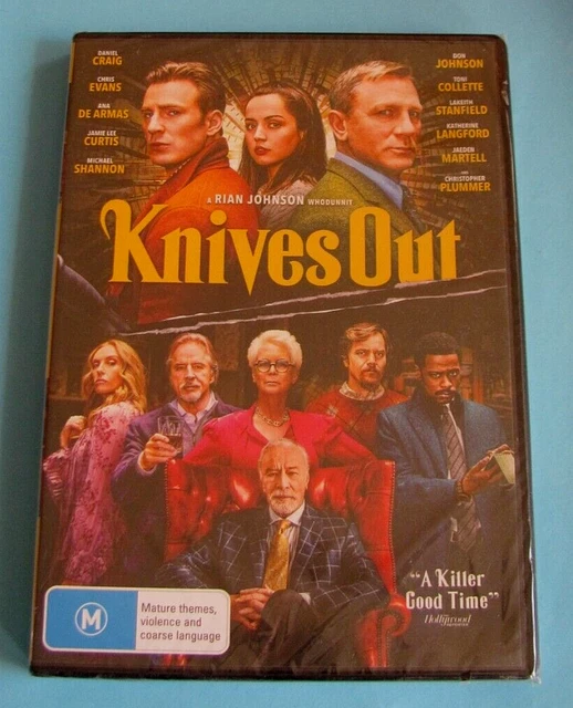 KNIVES OUT DVD Daniel Craig Toni Collette Jamie Lee Curtis NEW Reg 4 ...