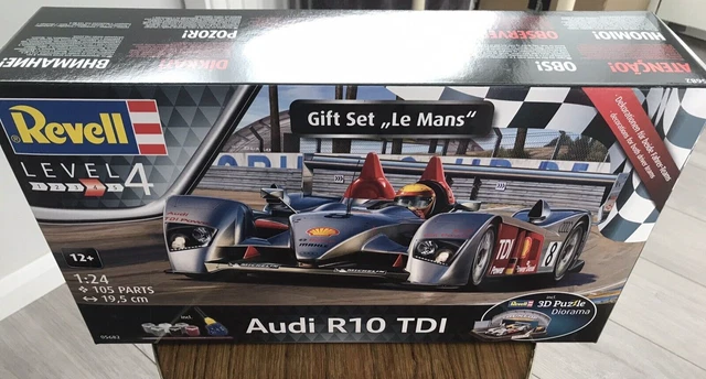 REVELL KIT AUDI R10 Tdi 'Le Mans' & 3D Puzzle Gift Set 1:24 Scale 05682 ...