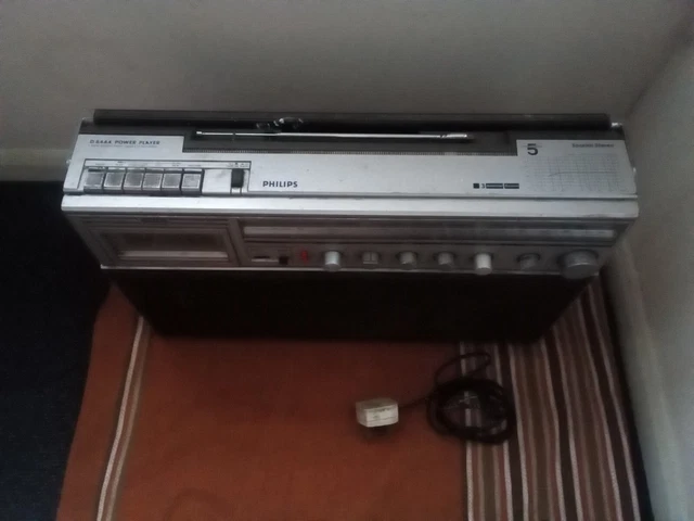 PHILIPS D8444 RARE boombox ghetto blaster radio cassette player £50.00 ...