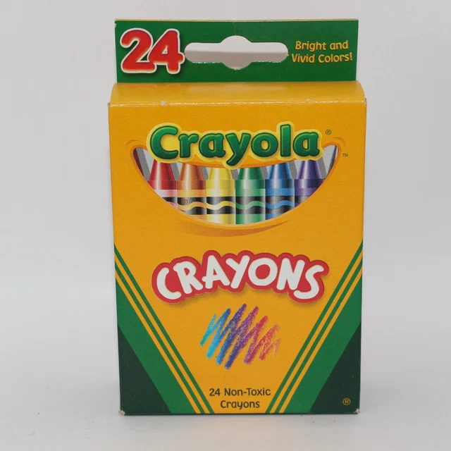 VINTAGE 2002 CRAYOLA Crayon Pack 24ct With Dandelion New Factory Sealed ...