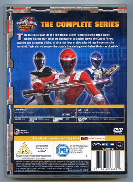 DVD POWER RANGERS: Operation Overdrive (The Complete Series) 5 Discs ...