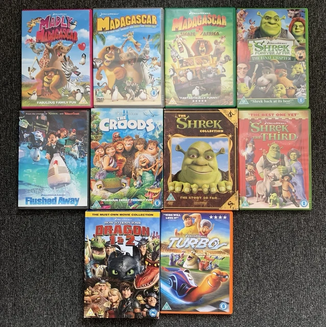 DREAMWORKS DVD BUNDLE X10 Including Shrek, Madagascar & More! £21.51 ...