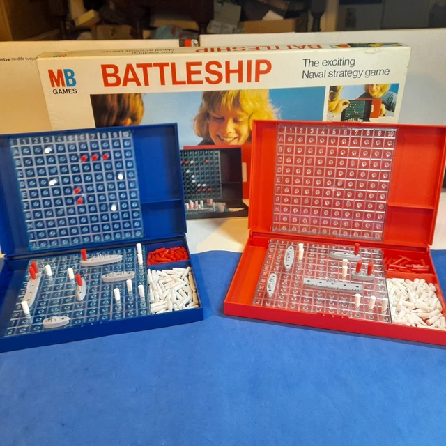 VINTAGE MB GAMES Battleship Naval Strategy Game 1975 Board Game ...