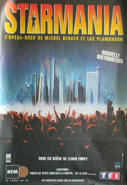 STARMANIA - affiche 40cm X 60cm EUR 8,00 - PicClick FR