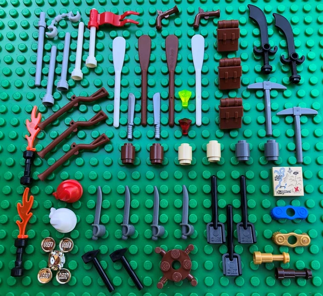 LEGO PIRATES PIRATE SPARES Muscat Sword Flint Lock Pistol Money Machete ...