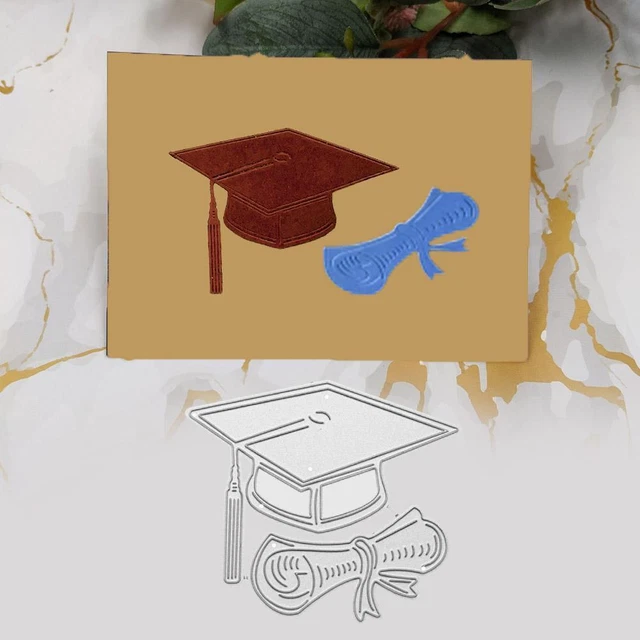 GRADUATION HAT CERTIFICATE Metal Cutting Dies DIY 2024 NEW N9M8 $2.72 ...