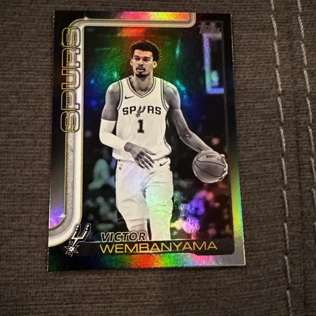 2025-26 TOPPS BASKETBALL Black Friday Victor Wembanyama Blackout #195 ...