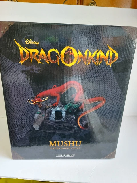 GENTLE GIANT DISNEY Dragonkind Mulan Mushu The Dragon Diorama Statue ...