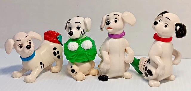 4-MCDONALD'S 101 DALMATIAN Happy Meal Toys-4 Dalmatian Puppies Looking ...