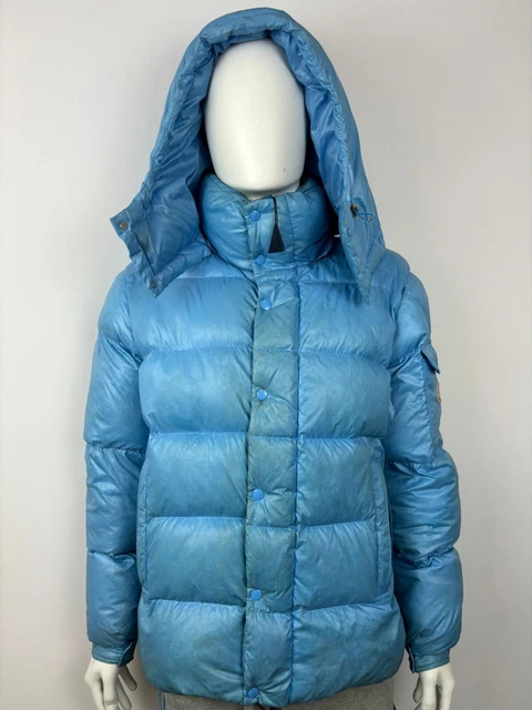 MENS MONCLER MAYA Down Light Blue Jacket Size 4. Authentic. Needs ...