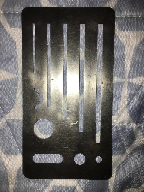 VINTAGE STEEL ERASING Shield - Technical Drawing Draughtsman Tool £0.99 ...