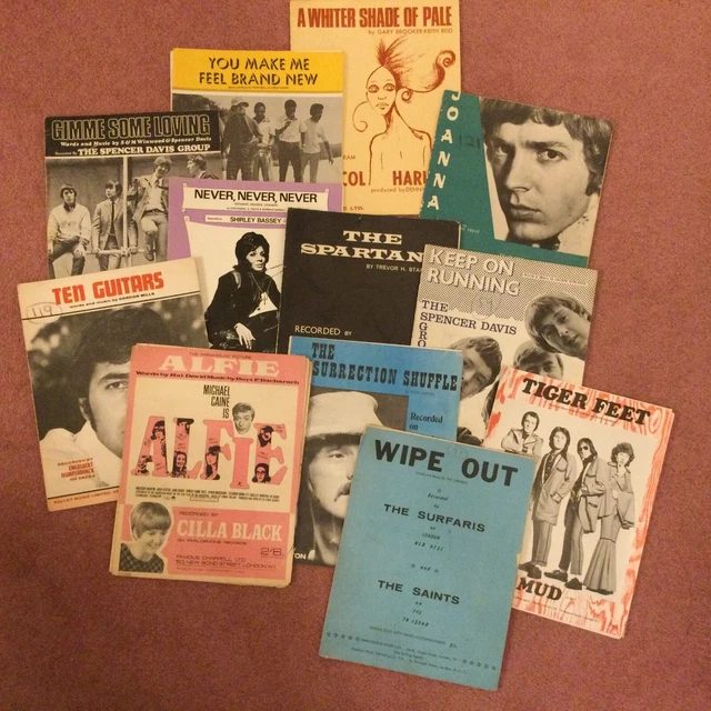 60S/70S POP VINTAGE sheet music £5.00 - PicClick UK