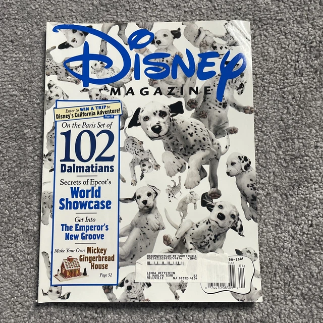 DISNEY MAGAZINE 2001 Paris Set 102 Dalmatians Secrets Of Epcot £5.47 ...