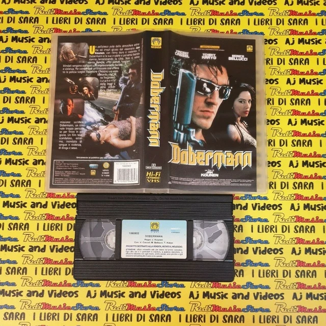 VHS FILM DOBERMANN 1997 Vincent Cassel Monica Bellucci MEDUSA (F260) no ...