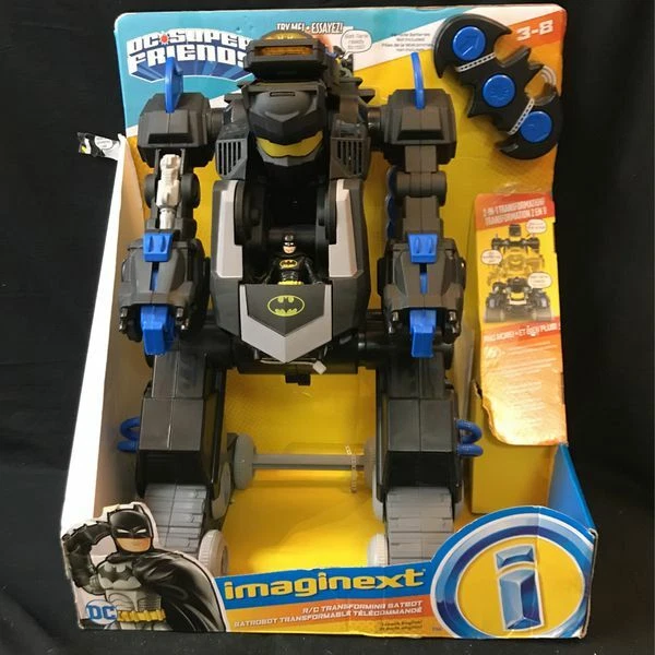 BATMAN FISHER-PRICE IMAGINEXT DC Super Friends Transforming Batbot w ...