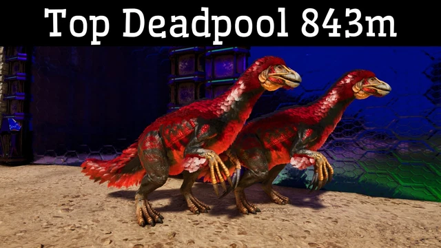 ARK SURVIVAL ASCENDED PvE Top Stats Deadpool Therizino 843 m PC/XBOX ...