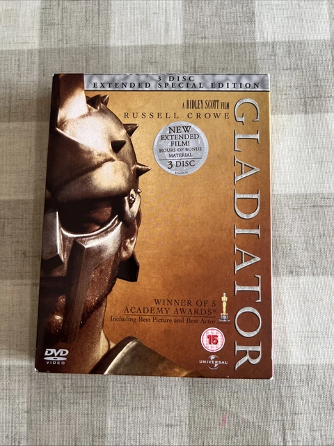 GLADIATOR - 3 Disc Extended Special Edition (DVD, 2000) £6.83 - PicClick UK