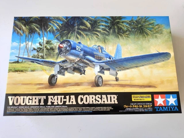 TAMIYA 1/32 AIRCRAFT Series No.25 Vought F4U-1A Corsair Plastic Model ...
