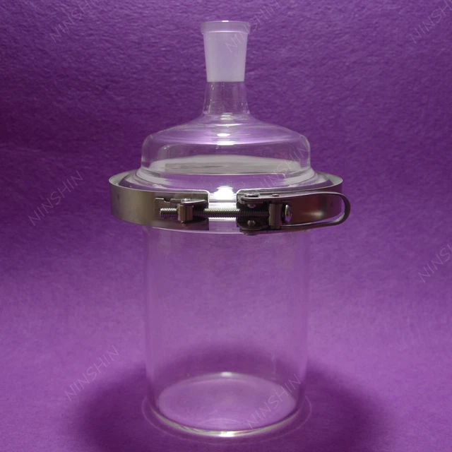 5000ML 24/ 40 3-NECK, GLASS Cylinder Reactor,5 Litre Flat Bottom ...