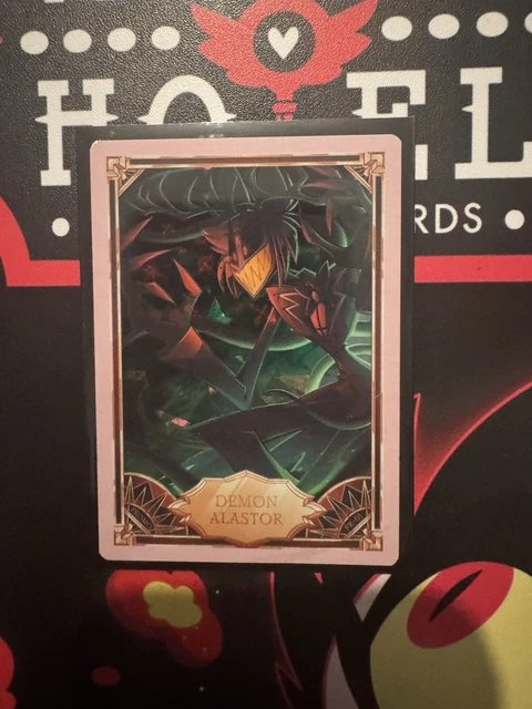 HAZBIN HOTEL TRADING Cards - Demon Alastor Cracked Ice Promo Card (PR ...