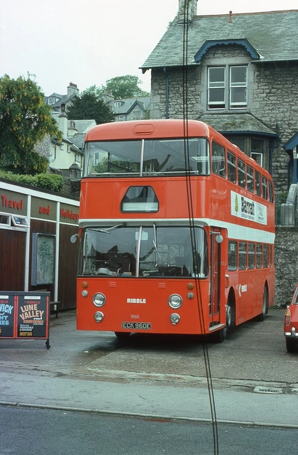 ORIGINAL RIBBLE BUS Slide . Leyland Atlantean NC #1960 ECK960E . Grange ...