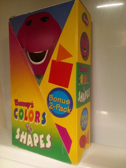 BARNEY - COLORS And Shapes l (VHS, 1997) Vintage Childrens TV Show $15. ...