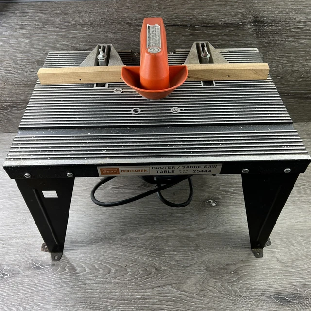 VINTAGE CRAFTSMAN #25444 Router Table And Model 315.17480 Router $125. ...