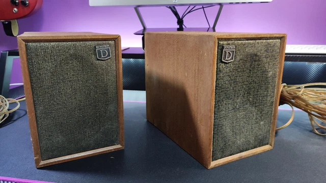 DYNATRON LS1018 VINTAGE Bookshelf Speakers Wooden Genuine Tested ...