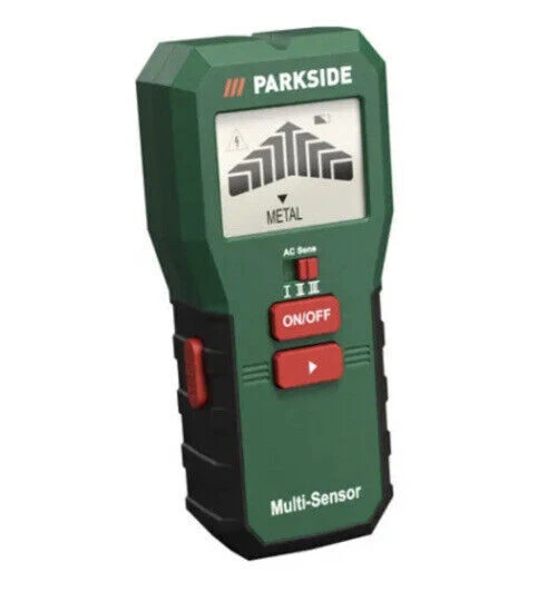 PARKSIDE MULTI-PURPOSE DETECTOR PMSHM2 A3 Finds Current Carrying Cables ...