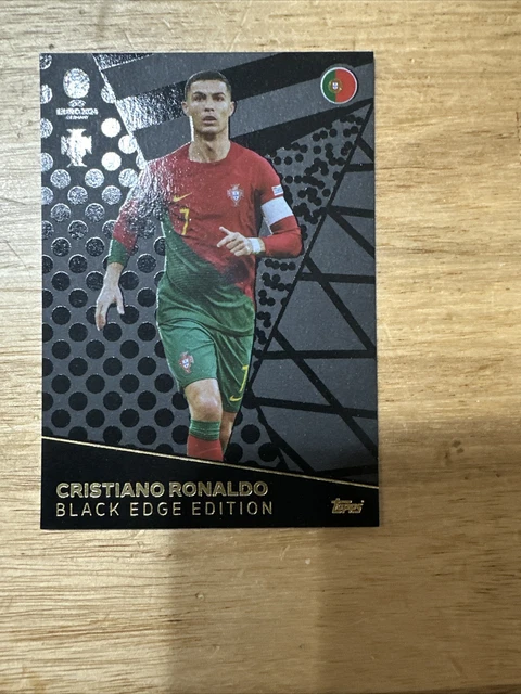 TOPPS MATCH ATTAX UEFA Euro 2024 Cristiano Ronaldo Black Edge Card #BE7 £5.00 - PicClick UK